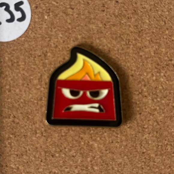 Disney | Jewelry | Disney Inside Out Anger Pin | Poshmark